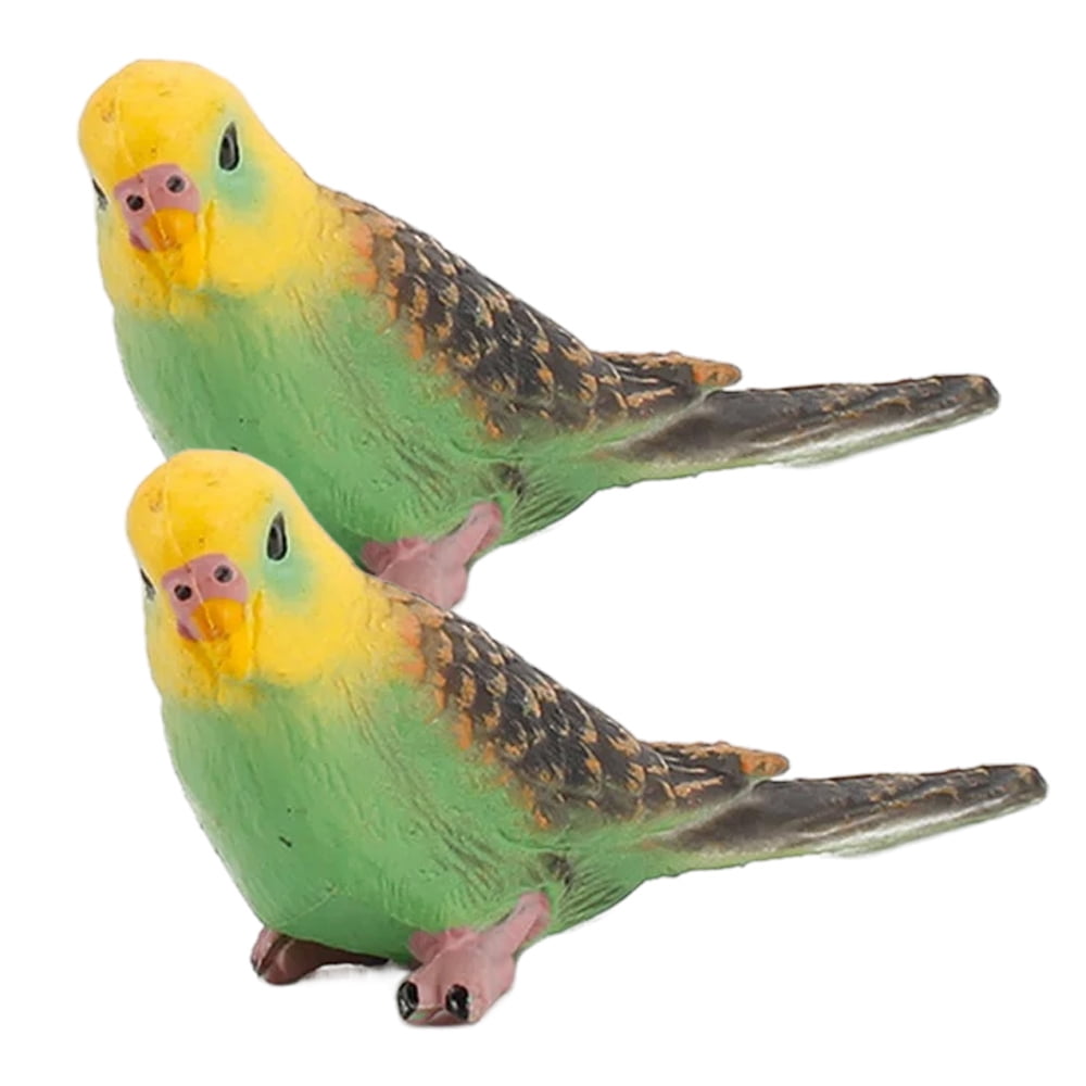 JJYY 1PC/2Pcs Simulation Forest Parrot Figurines - Miniature Animal ...