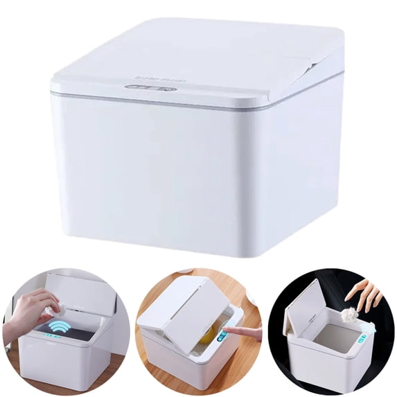 JJYY 1PC 4L/6L Intelligent Sensor Trash Can with Automatic Lid ...