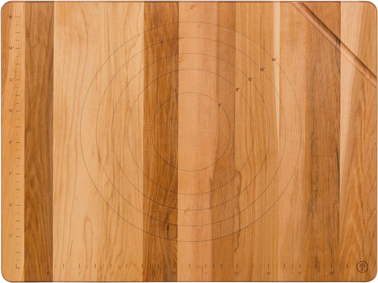 JK Adams Maple with Walnut 24x18 Inch Cleat Pastry Board - Walmart.com