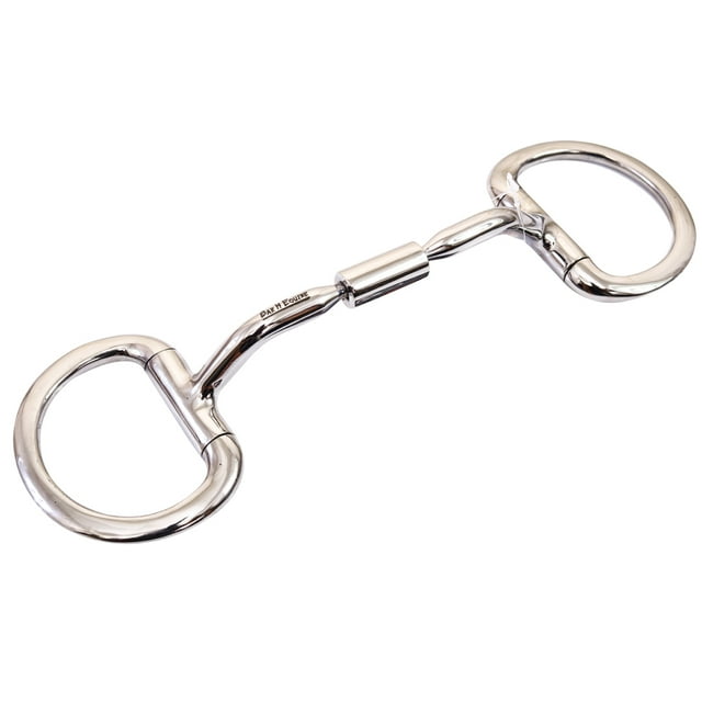 JK Bar H Equine Stainless Steel Small Port D Ring With Roller Bit|Bits ...
