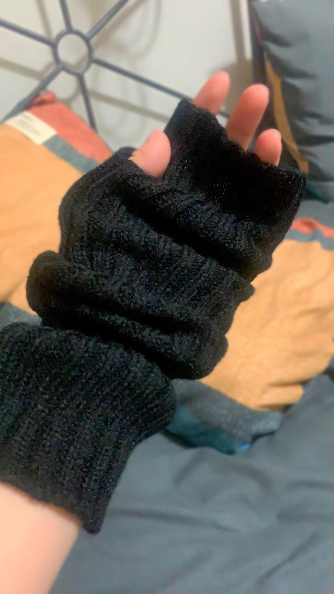 JK Lolita Cosplay Girls Fingerless Gloves Arm Warmers Goth Women ...