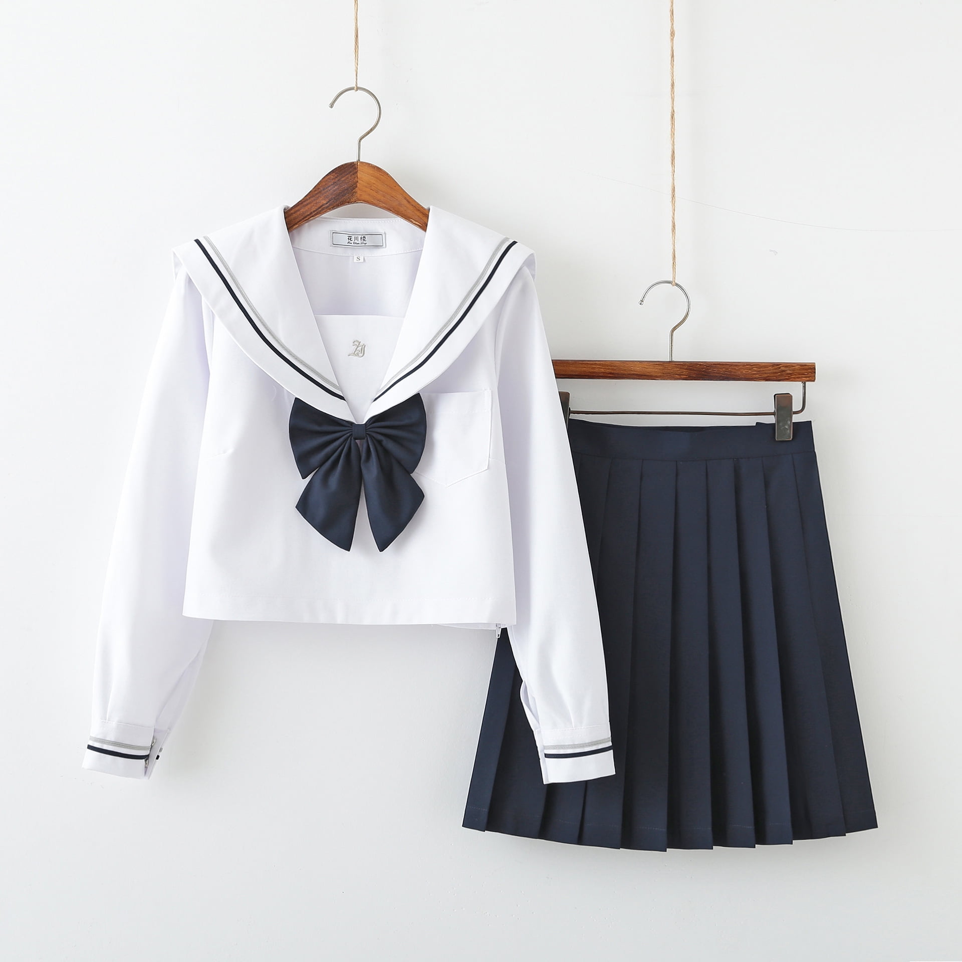 JK Uniform Full Set Basic Spring Shore Gold Two Long-sleeved Japanese ...