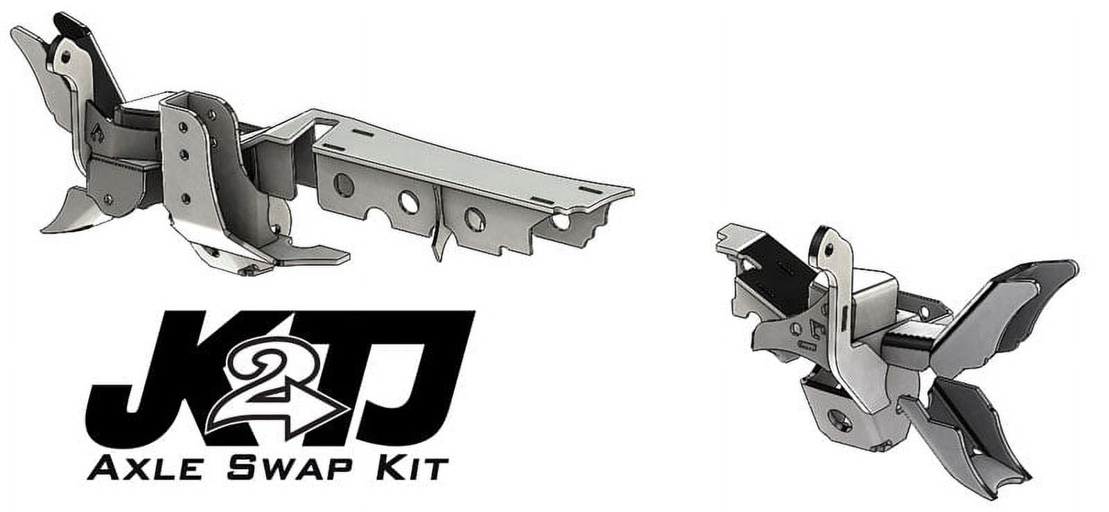 JK2TJ Front Axle Swap Kit Dana 44 Rubicon LCA Brackets W/CAM Slot Artec ...