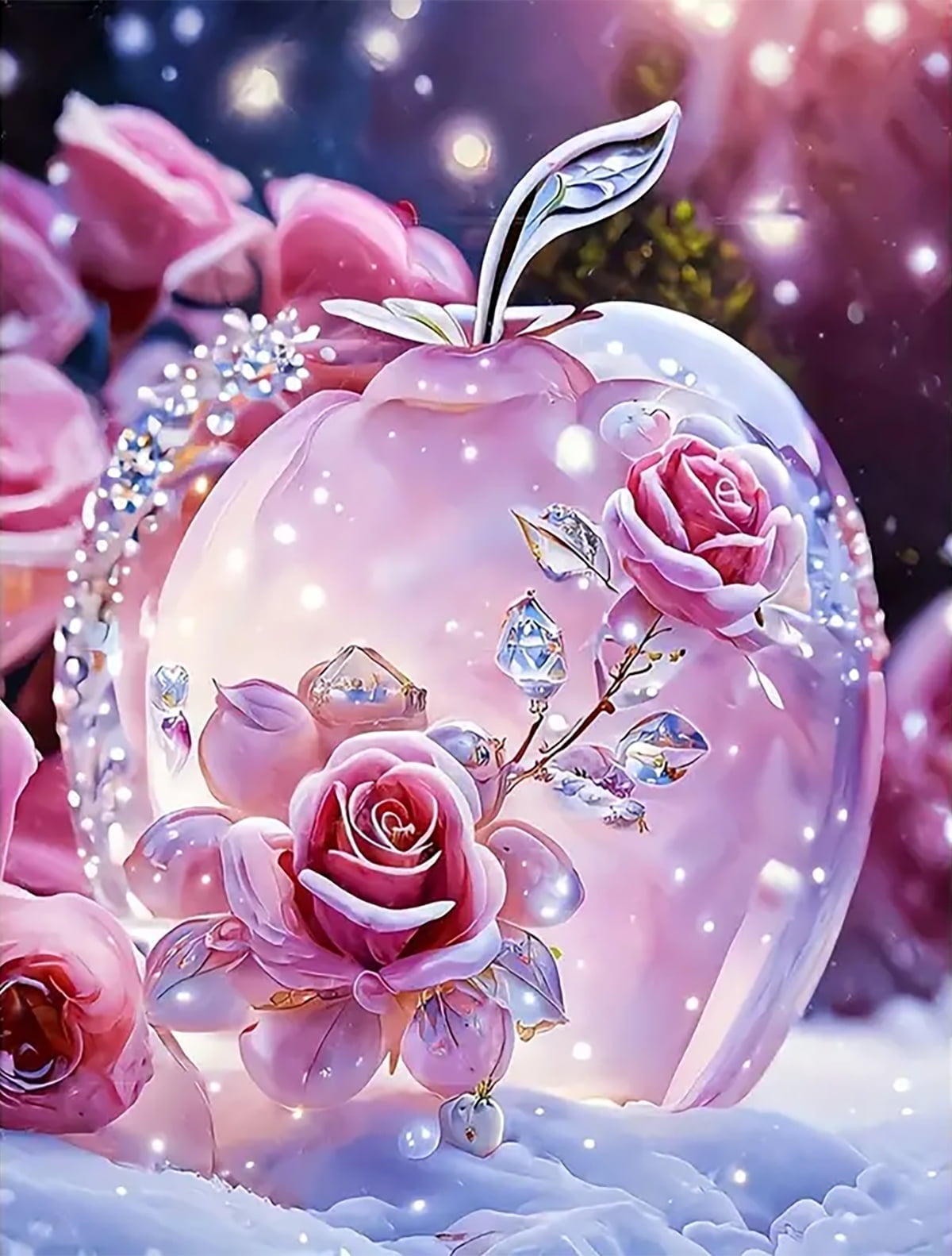 Diamond Art Painting Kits for Adults, Apple 5D Diamond Painting Dots ...