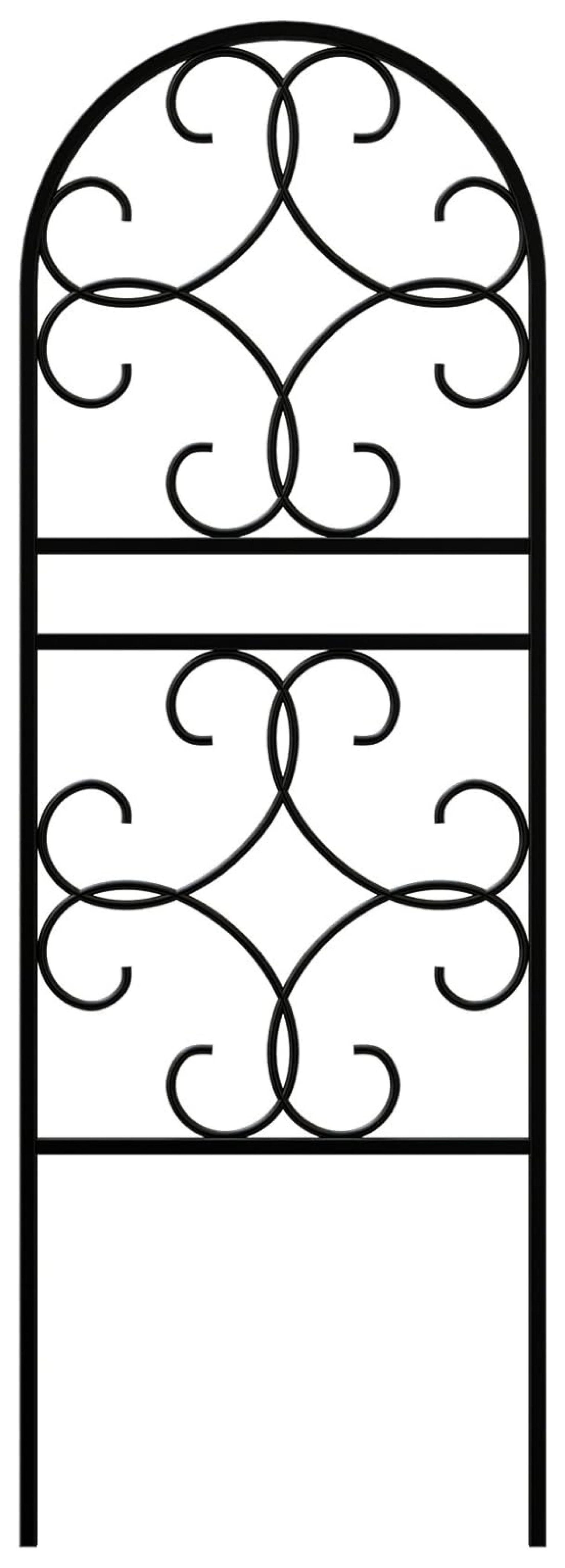 JKALHFDJ 84490 Scroll Pot Trellis, 36", Black - Walmart.com