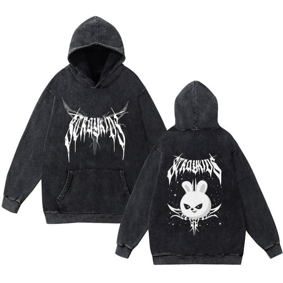 JKCIYHNEEOHP StrayKids Hooded Sweatshirt, New SKZOO Style, Washed ...
