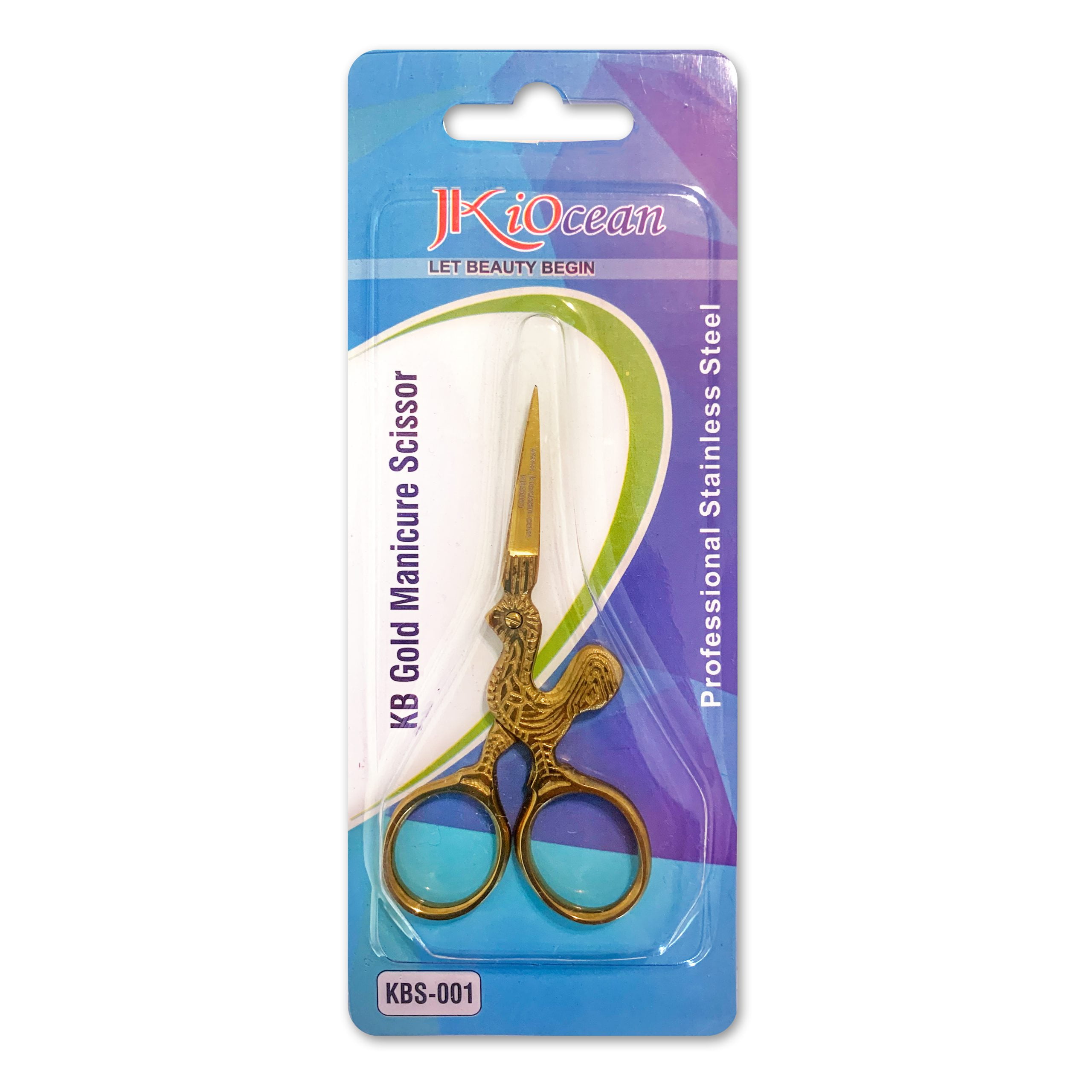 JKIOcean Stainless Steel Scissor - Gold Manicure (KBS001) - Walmart.com
