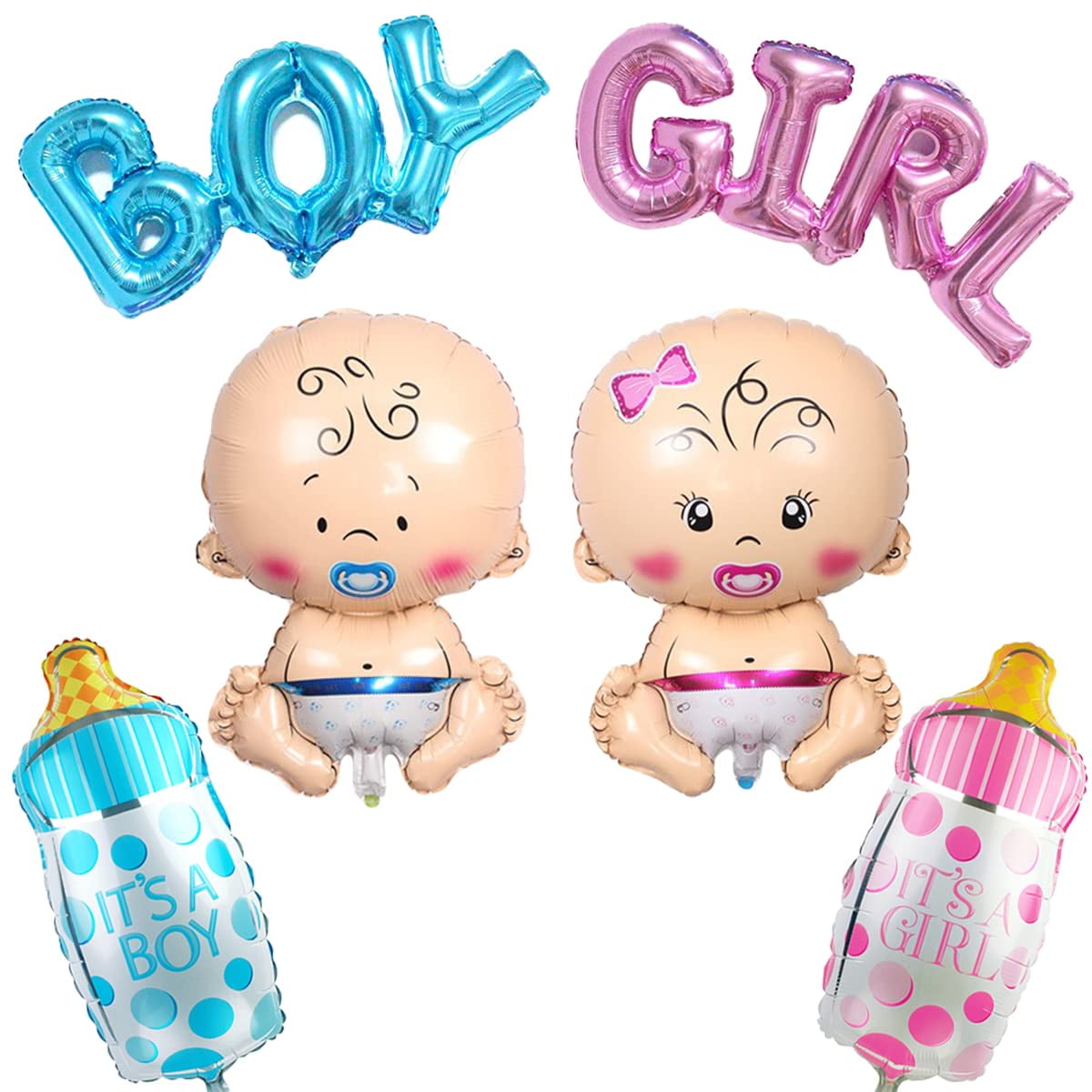 JKJF Baby Foil Balloon ZS23 Pacifier Baby Balloons Teat Bottle BOY GIRL ...
