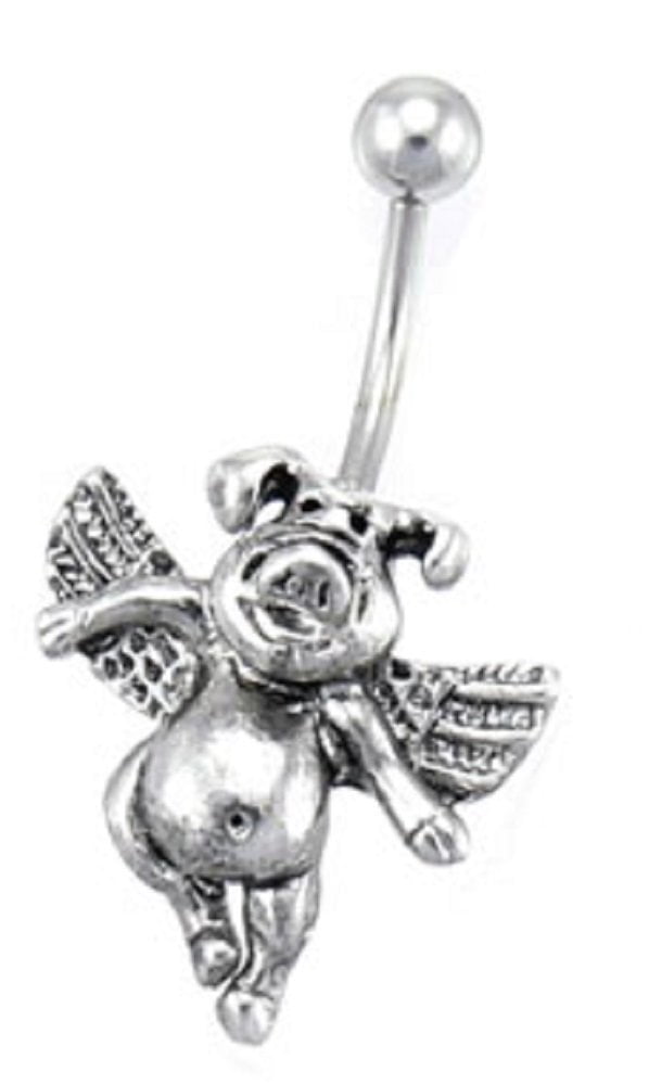 JKL Belly Button Ring When Pigs Fly Navel Ring - Walmart.com
