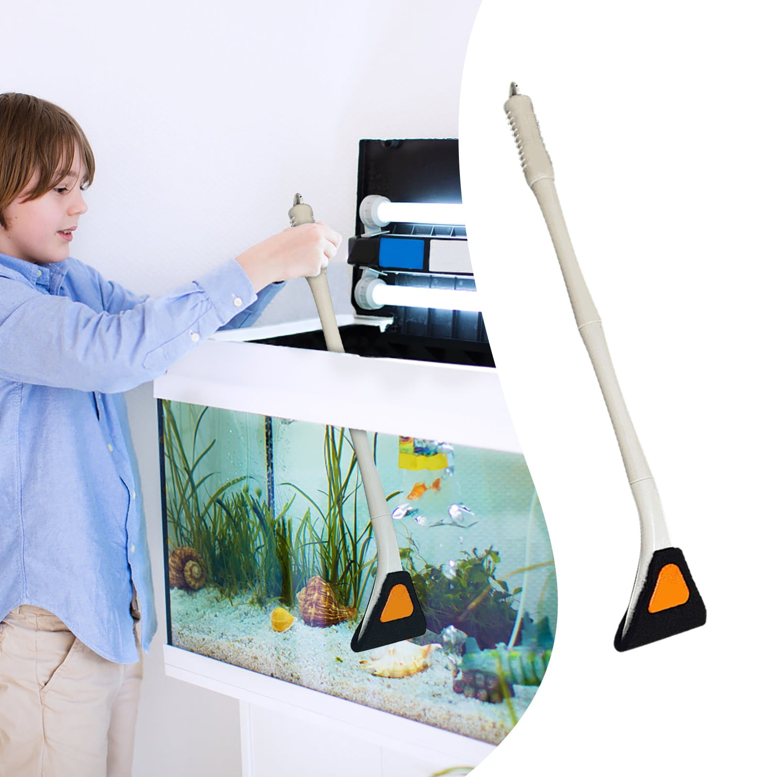 JKLOP Cleaning Brush on Sale Fish Tank Brush Cleaning Tool Fish Tank ...