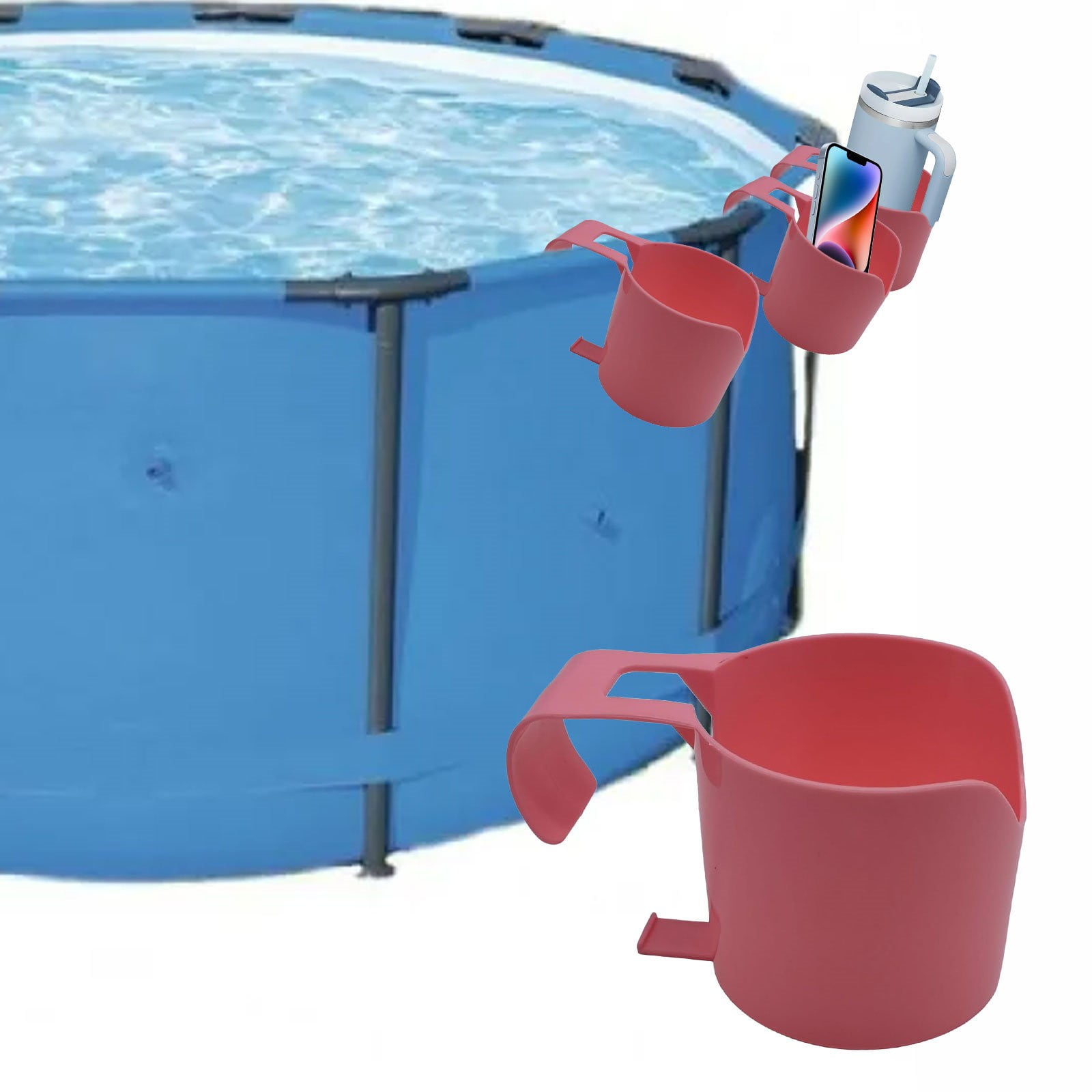 JKLOP Cup Holders for Above Ground Pool Cup Holder Square Top Oval Top ...