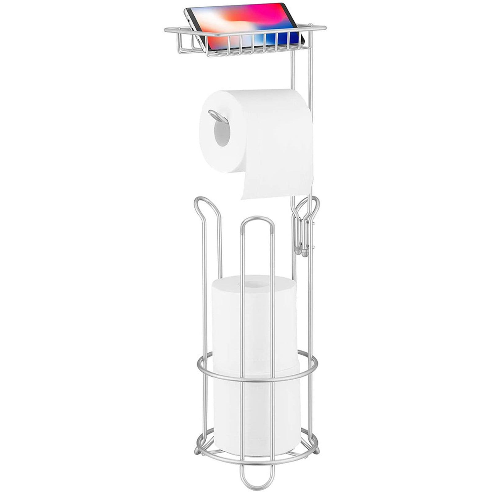 JKLOP Modern Style Toilet Paper Holder with Dispenser Standing Bathroom ...