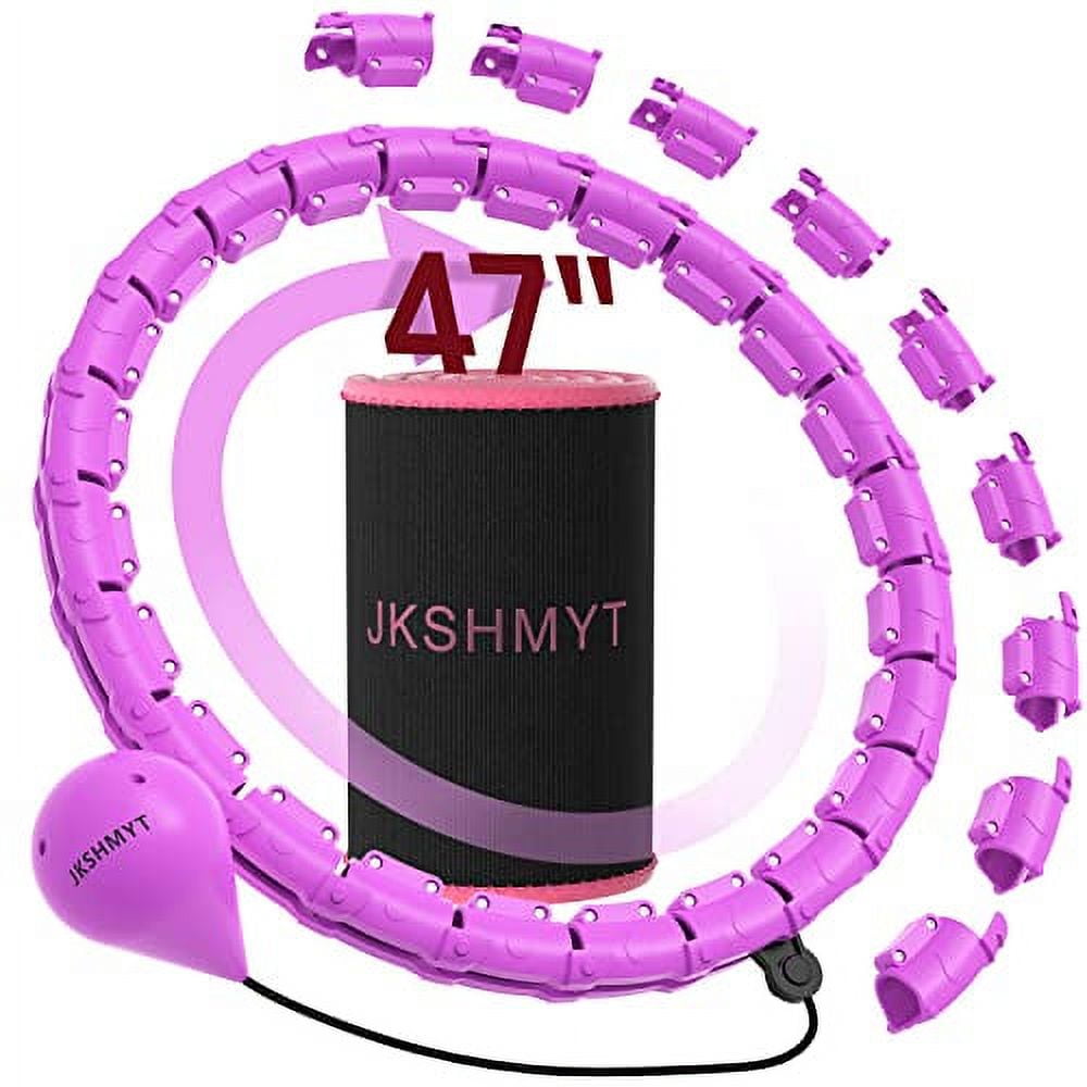 JKSHMYT Smart Weighted Hoop, 2 in 1 Fitness, 24 Detachable Links ...