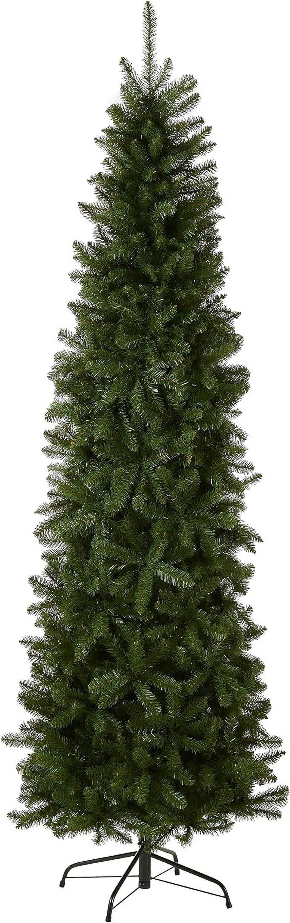 JL Artificial Slim Christmas Tree, Green, Kingswood Fir, Includes Stand ...
