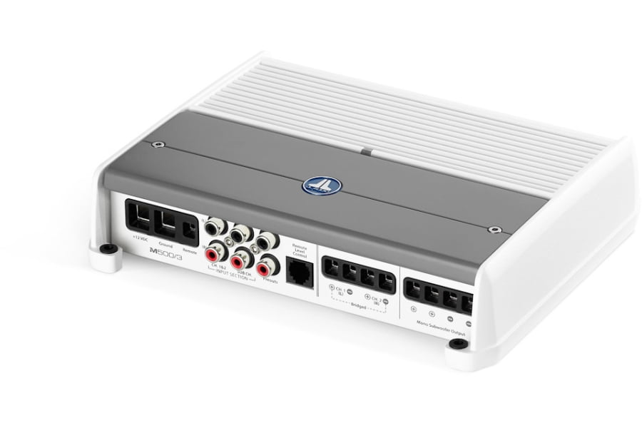 JL Audio M M500/3 Marine Amplifier, 500 W RMS, 2.1 Channel, Class D ...