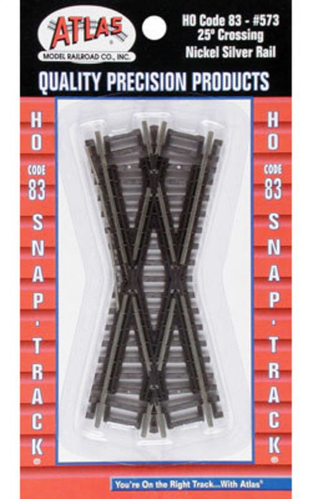 Atlas - Code 83 25 Degree Crossing - One piece - HO - Walmart.com