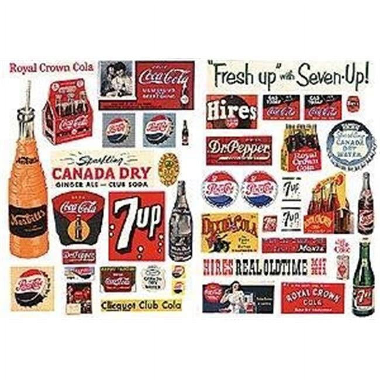 JL Innovative Design JLI297 1930s-1950s Vintage Soft Drink Signs ...