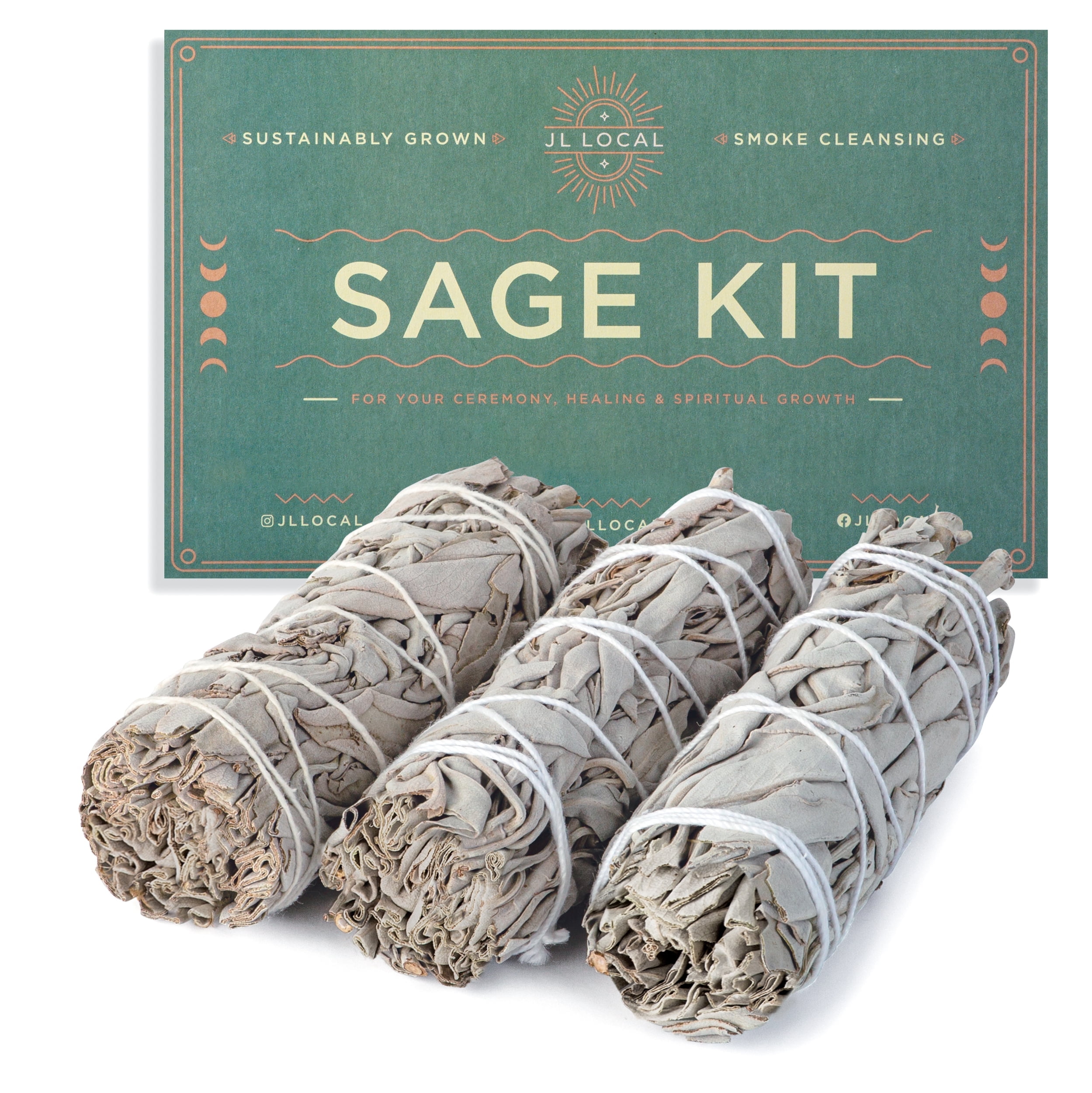 JL Local Handcrafted 4-inch White Sage Smudge Sticks (3 Pack) - Walmart.com