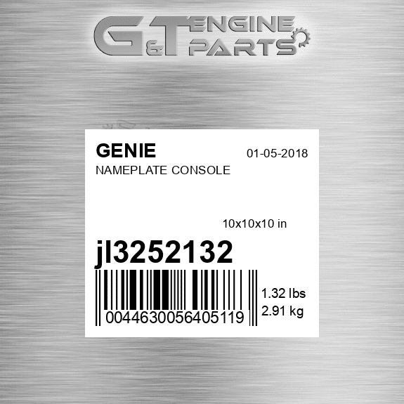 JL3252132 NAMEPLATE CONSOLE fits Genie (New OEM) - Walmart.com