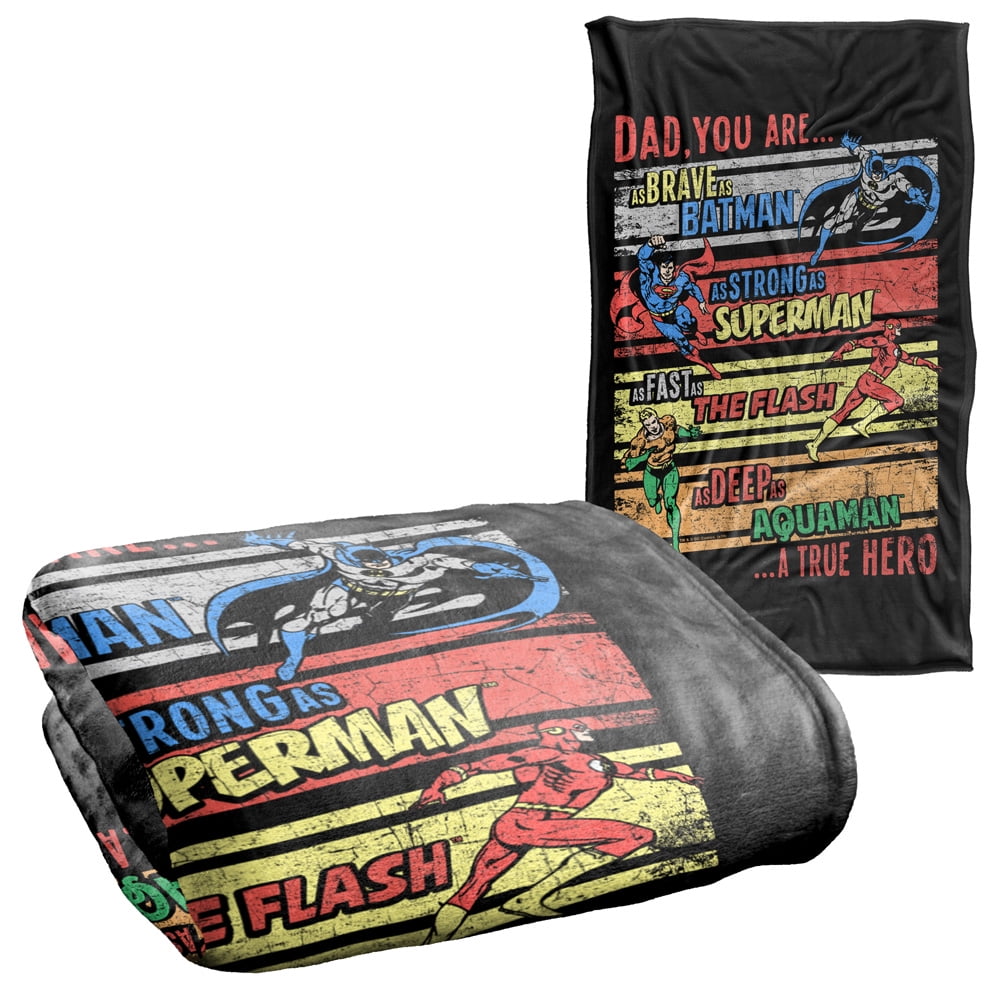 JLA A True Hero Silky Touch Super Soft Throw Blanket 36" x 58 ...