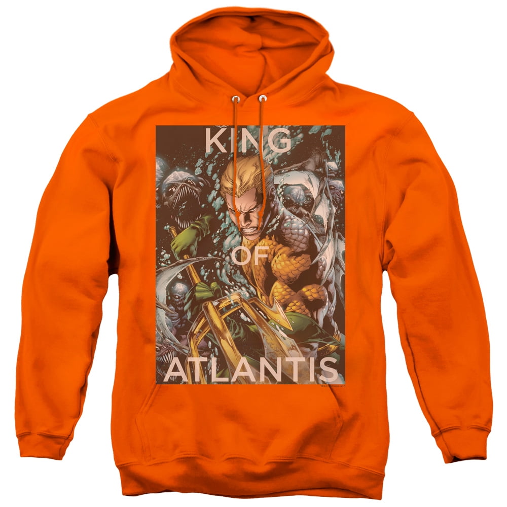 JLA Justice League King Of Atlantis Adult Pullover Hoodie Sweatshirt ...