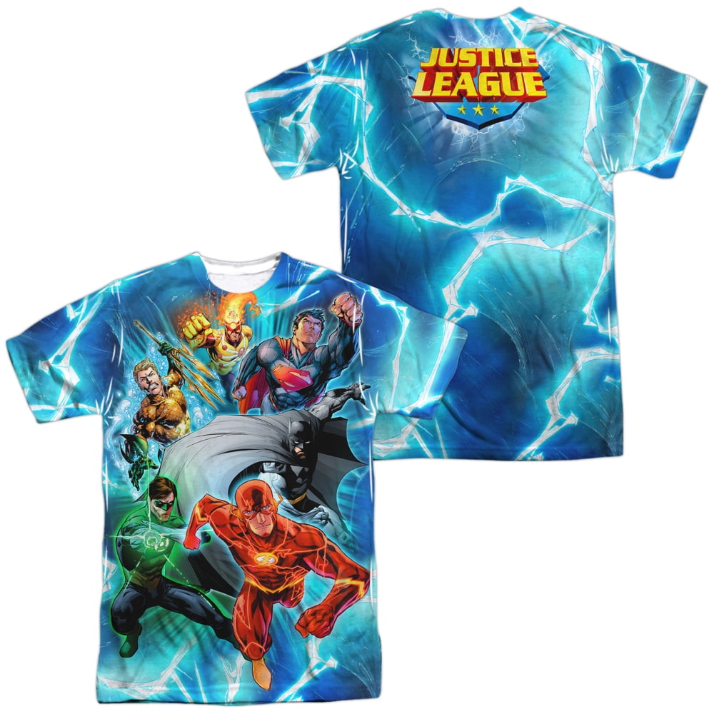 JLA Lightning Team Unisex Adult Sublimated Costume T Shirt (Front/Back ...