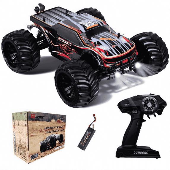 JLB RACINGRC, RC Car, 1/10 Scale Cheetah, 80 KM/H 4WD Waterproof ...