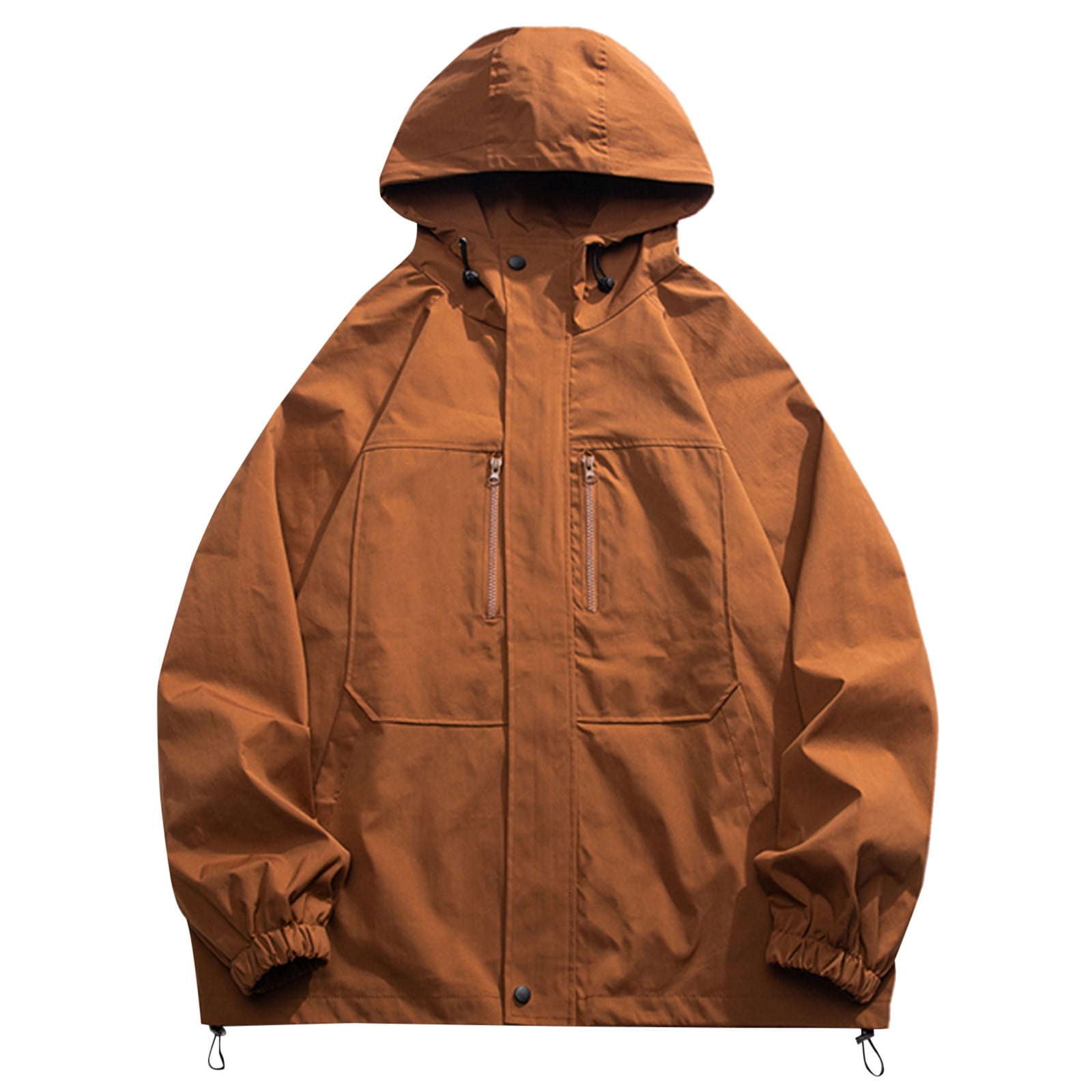 JLFKNG Men's Bomber Jackets Oversized Simple Solid Color Jackets For ...