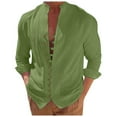 Jlfkng Mens T Shirts Simple Solid Color Mens Shirts Loose Fit Linen