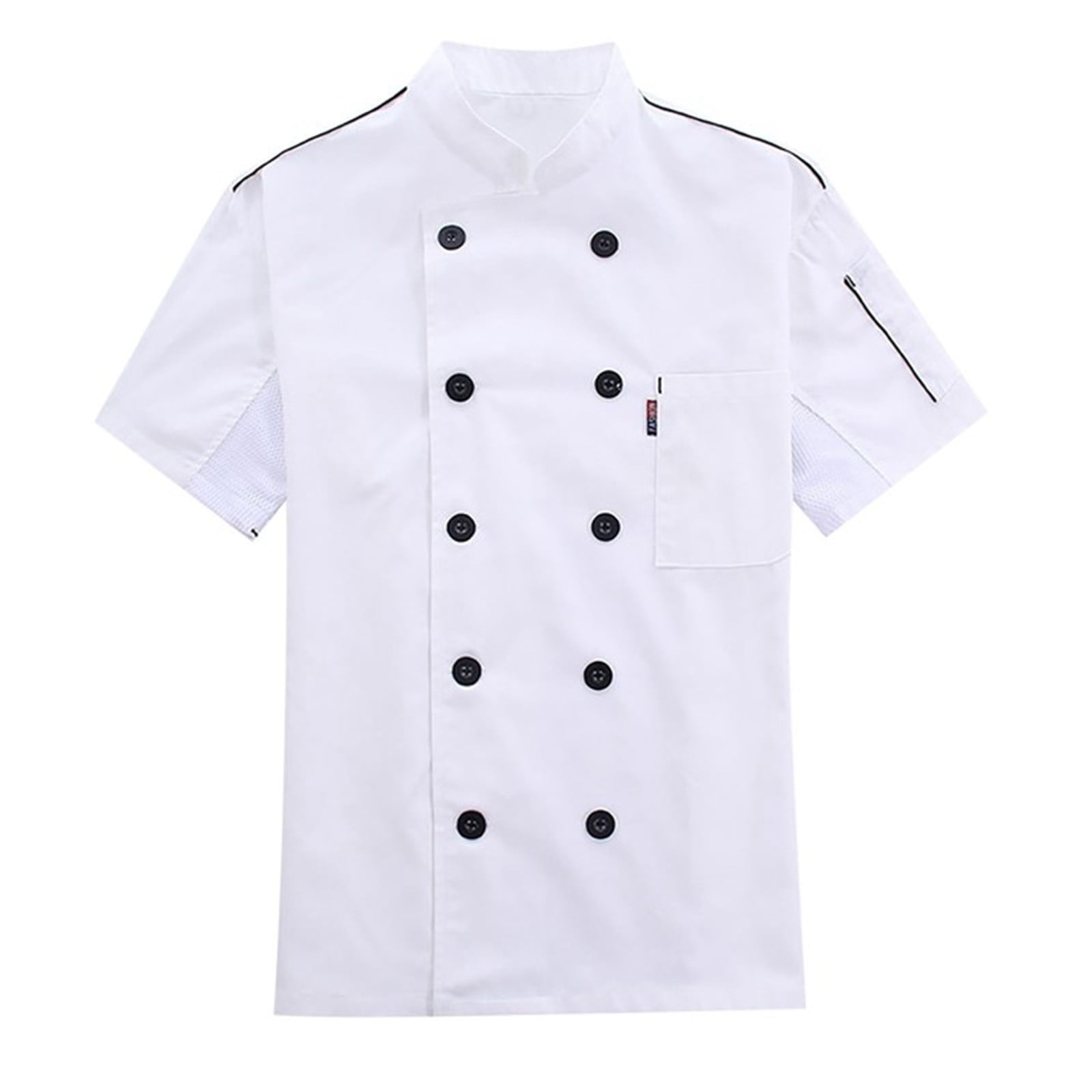 JLFKNG Summer Shirts For Men Chefs Jacket Unisex Chefs Clothing With ...