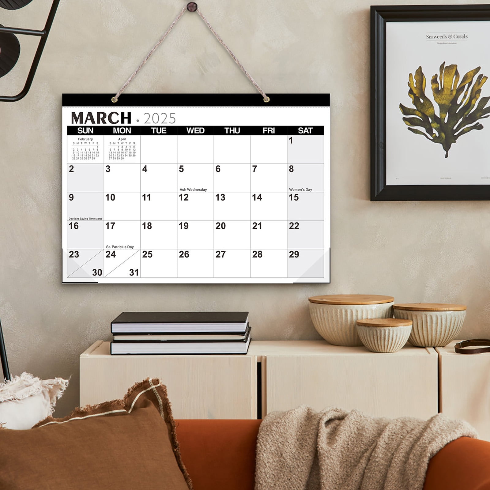 JLFNYA 2025 Wall Calendar 18 Month,Wall Calendar 2025,JAN 2025 - JUNE ...