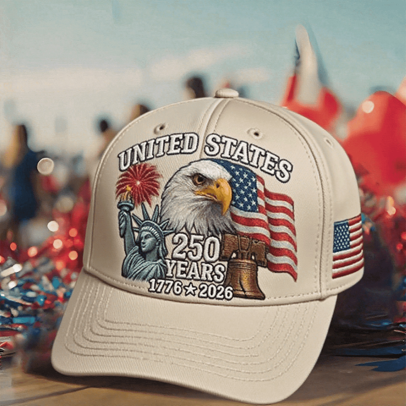 JLFNYA 250 Anniversary USA Hat, United States 250th Anniversary Hat ...