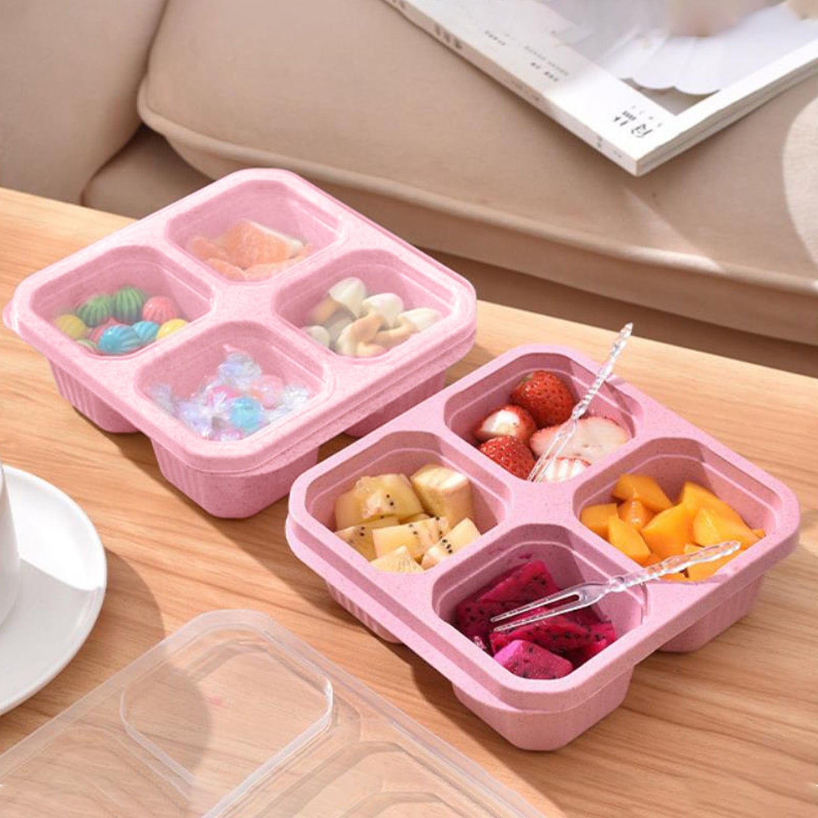 JLFNYA Bento Box Clearance！Lunch Box for Kids,4 Pack Snack Containers ...