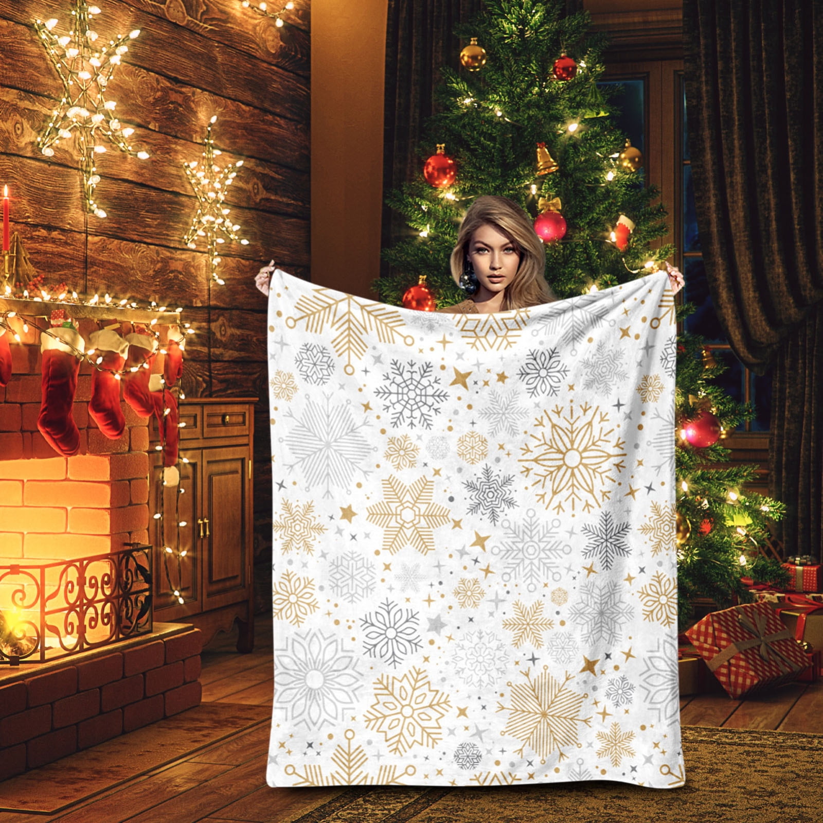 JLFNYA Christmas Blanket Clearance,27*40 in Throw Blankets,Soft Fleece ...