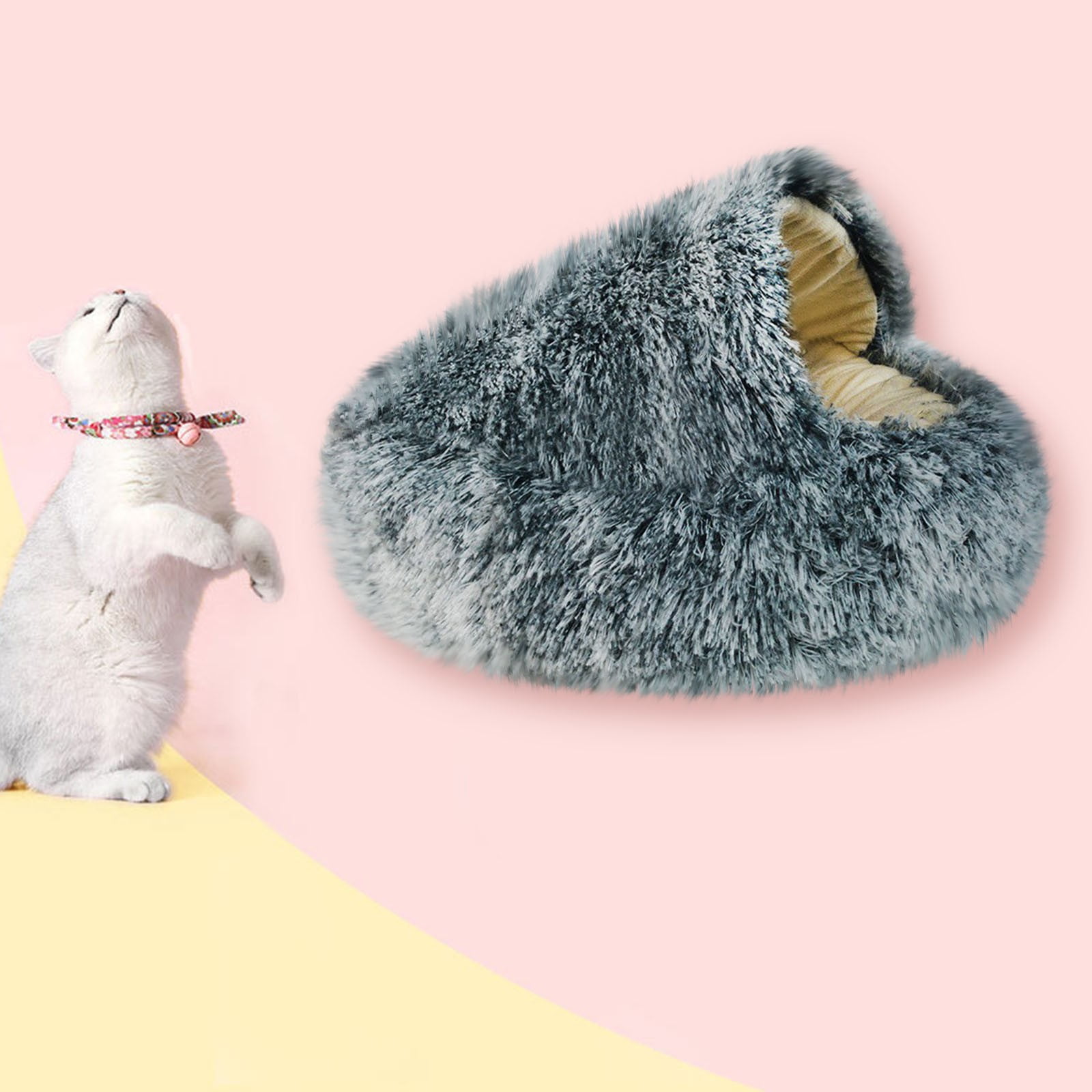 JLFNYA Comfortable Plush Kennel Dogs Pet Litter Deep Sleep PV Litter ...