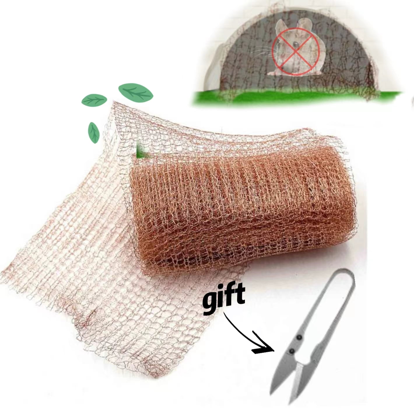 JLFNYA Copper Mesh Rodent Control,DIY Hole Filler,Complete with ...
