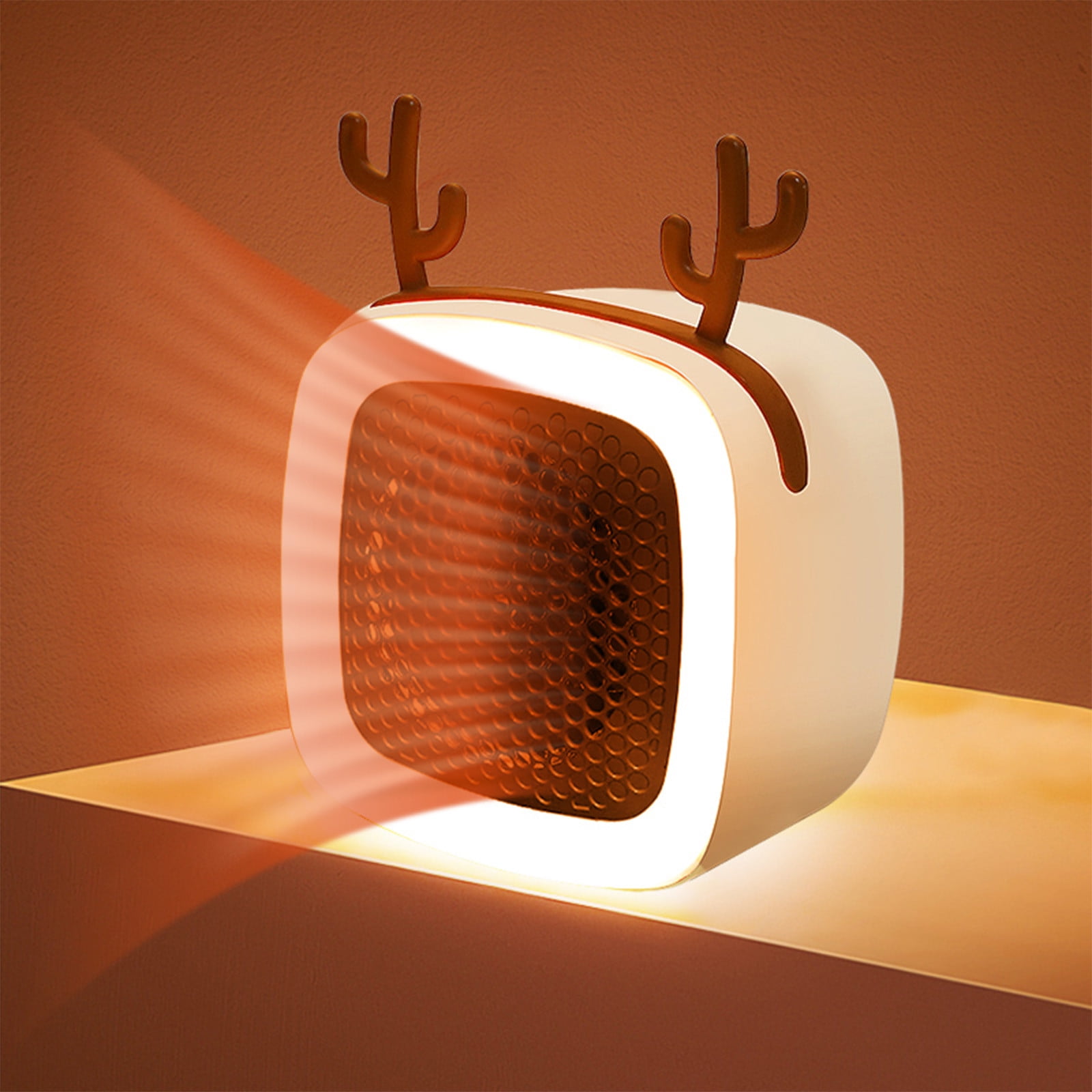 JLFNYA Cute Space Heater,Fast Heating Ceramic 500W Mini Personal Heater ...