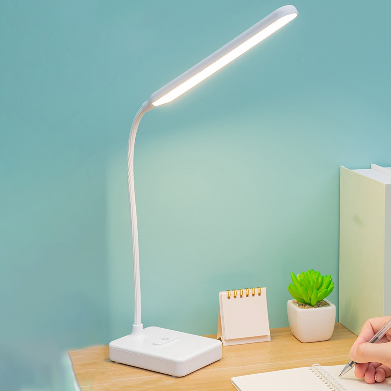 JLFNYA Dorm Desk Lamp,LED Desk Lamp for Office Home & Battery Operated ...