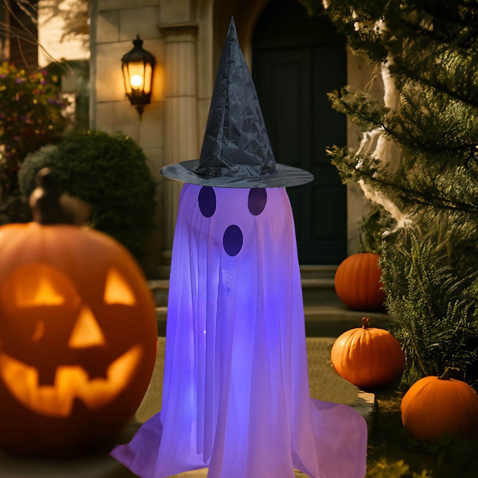 JLFNYA Halloween Decorations Outdoor, Halloween Lights Up Ghost, Cute ...