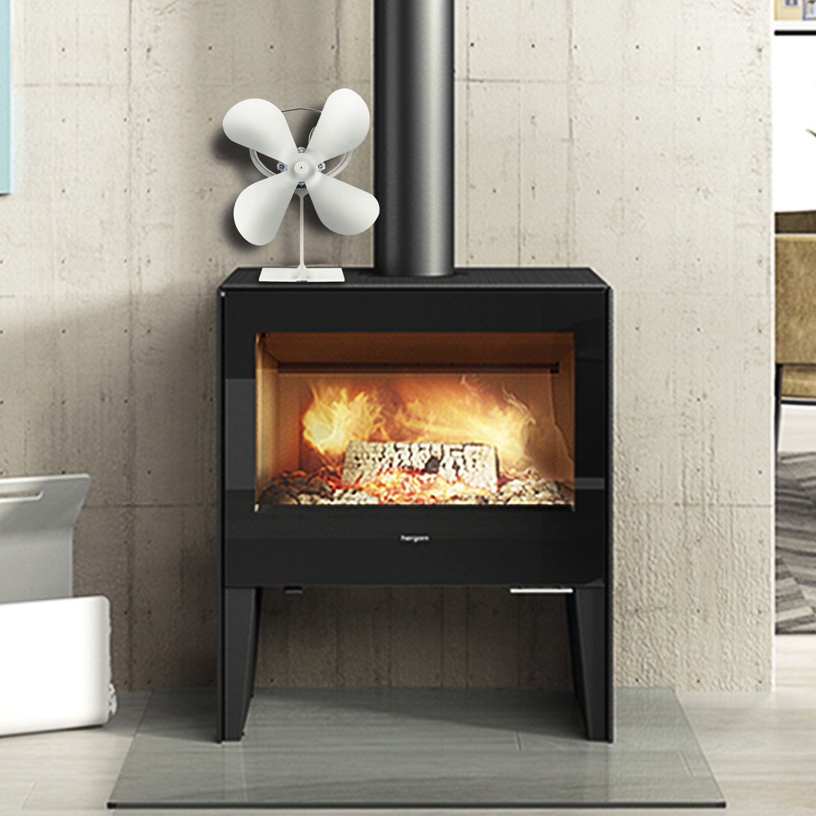 JLFNYA Portable FanStove Fan Wood Stove Fans Fireplace Fan Heat Powered ...