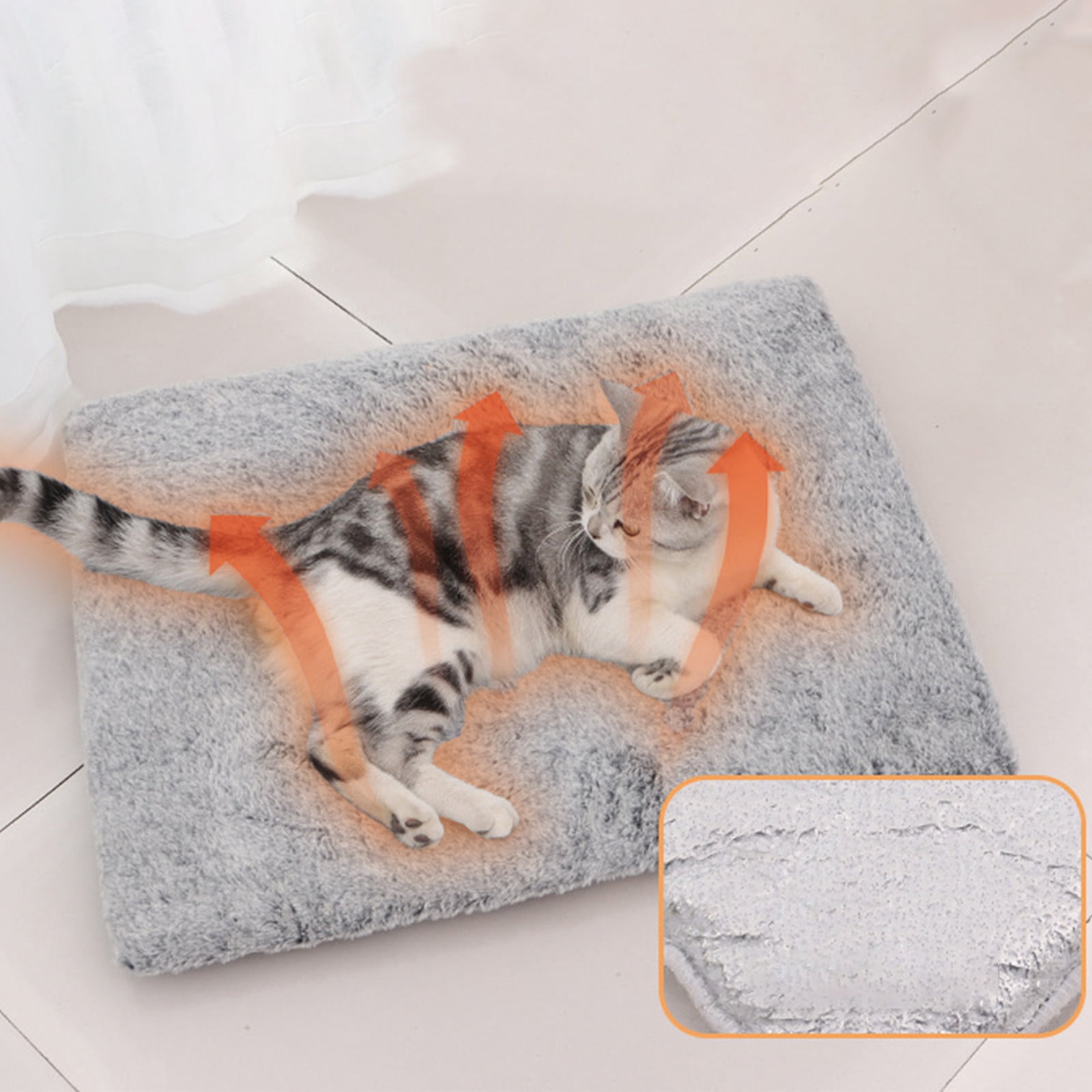 JLFNYA Self Heating Cat Bed,Outdoor Cat Bed,Cat Heating Pad Indoor ...