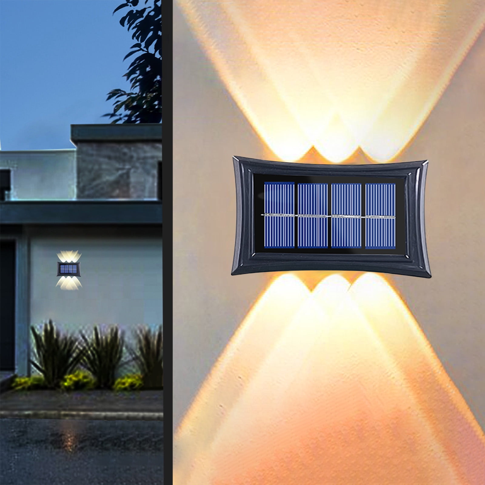 JLFNYA Solar Lights Outdoor,Super Bright Solar Rechargeable Bulb Home ...