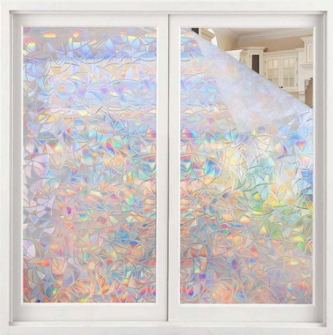 JLFNYA Window Film,Artscape Window Film,Glue-Free Colorful Frosted ...