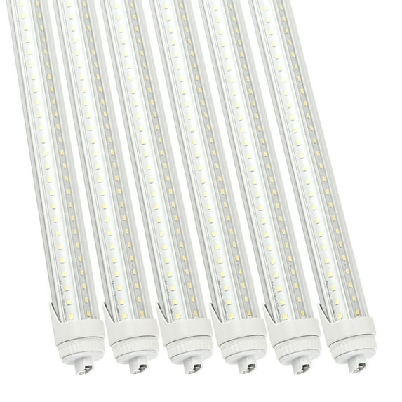 JLLED 6 Pack 2FT T8 LED Tube Light Bulbs 20W R17D/HO Base 6000K with ...