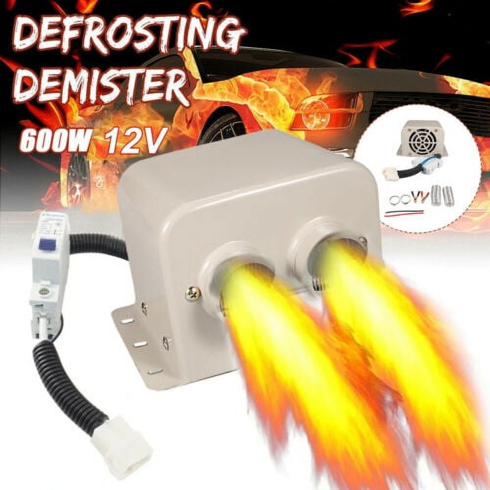 JLLOM Car Heating Heater, 12V 600W Electric Fan Defogger Defroster ...