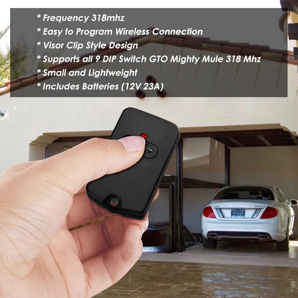 JLLOM For GTO Mighty Mule Gate Opener Remote Control Transmitter RB741 ...