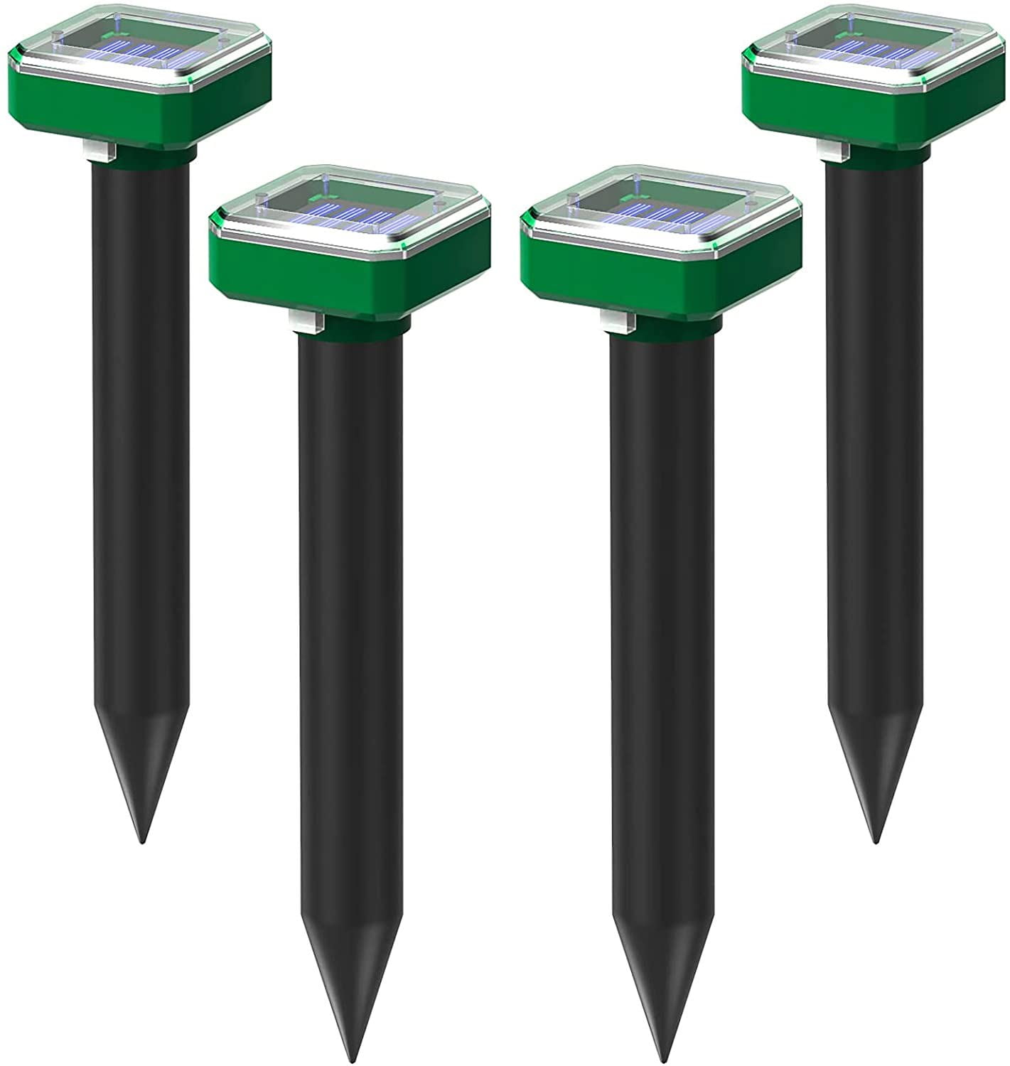 JLLOM Solar Mole Repellent, Ultrasonic & Solar Powered Gopher Repellent ...