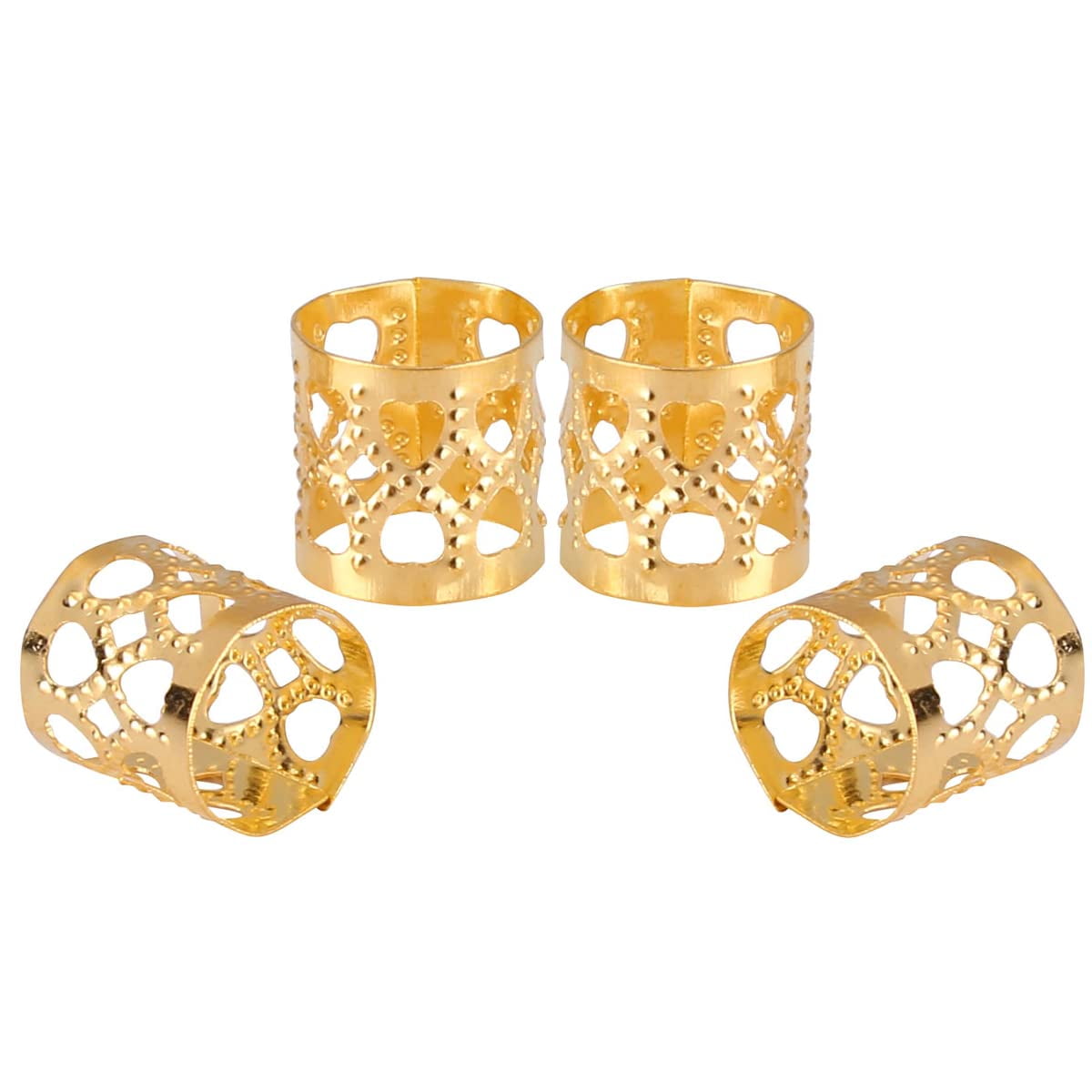 JLMMEN 200 pcs Dreadlocks Beads Hair Braid Rings Clips Dread Locks Hair ...