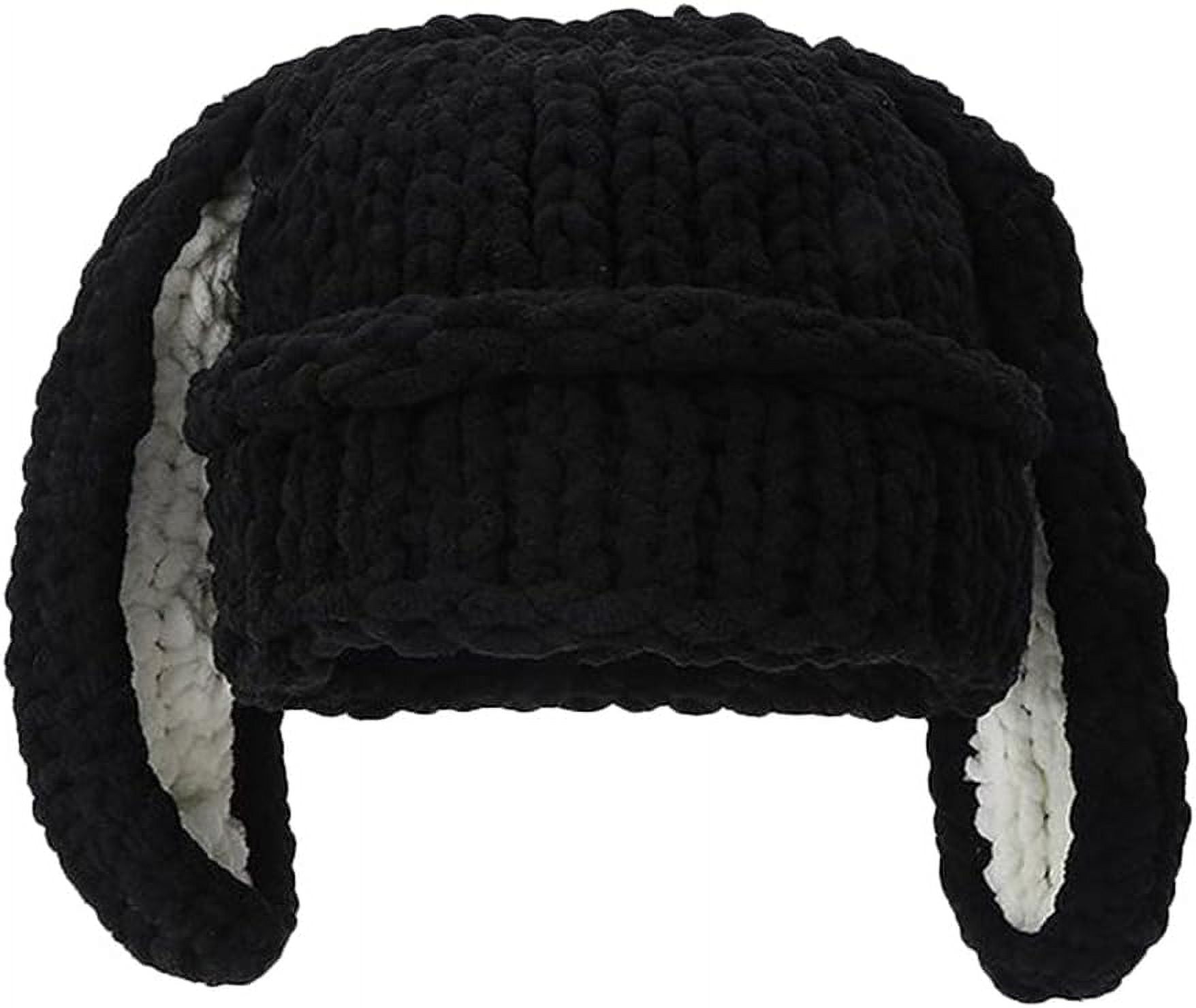 JLMMEN Bunny Hats Beanie for Women Cute Rabbit Crochet Hat Long Ears ...