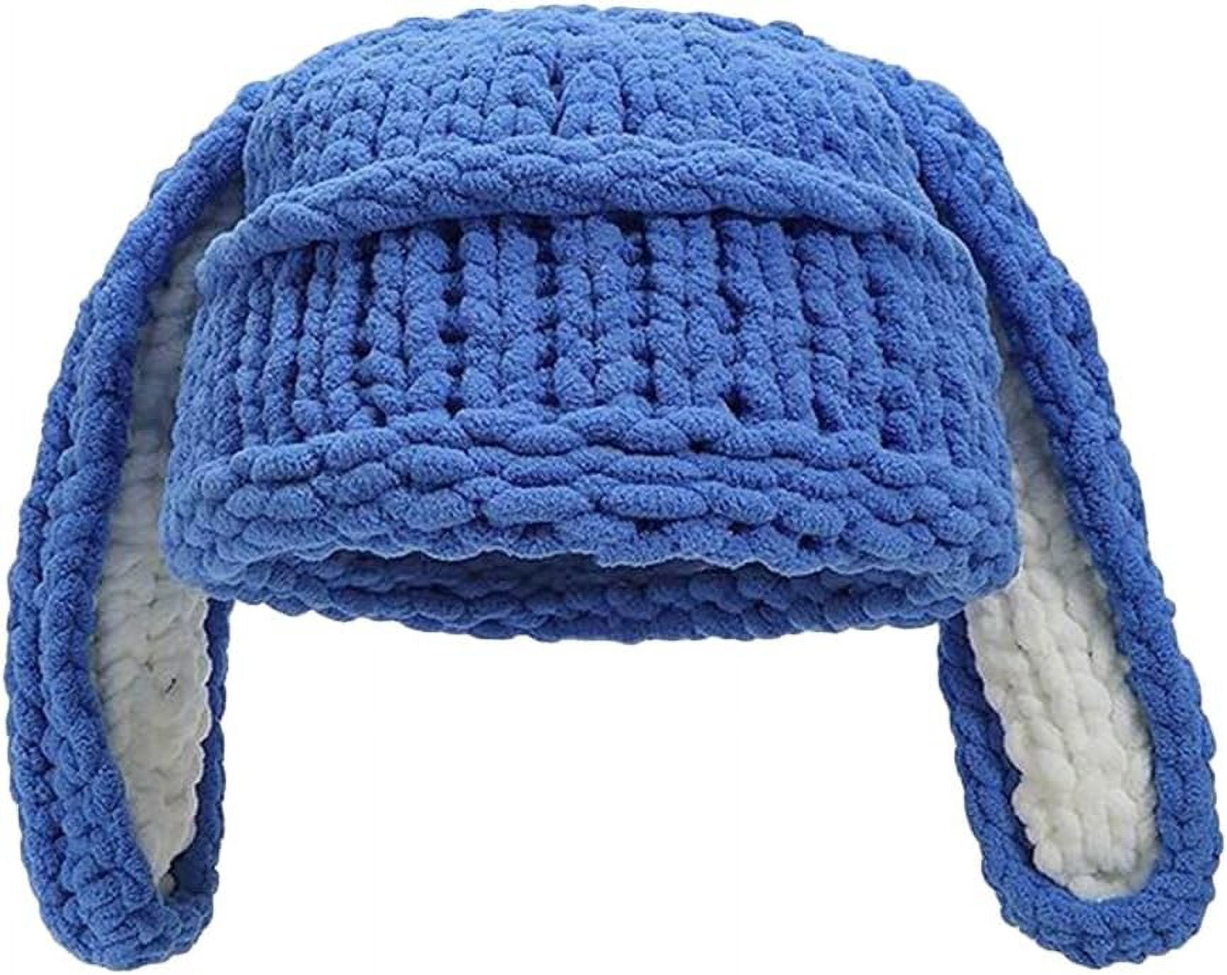 JLMMEN Bunny Hats Beanie for Women Cute Rabbit Crochet Hat Long Ears ...